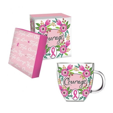 Glass Cafe Cup Courage – Sugarplum Lifestyle